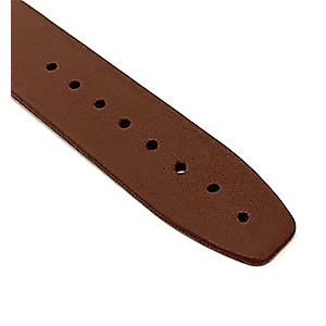 Shoptictoc Quick Release Leather Watch Band for Skagen - Light Brown - Slim Replacement Watch Strap for Skagen Smart Watch Bands and Classic Watches - Gold Buckle - 18mm