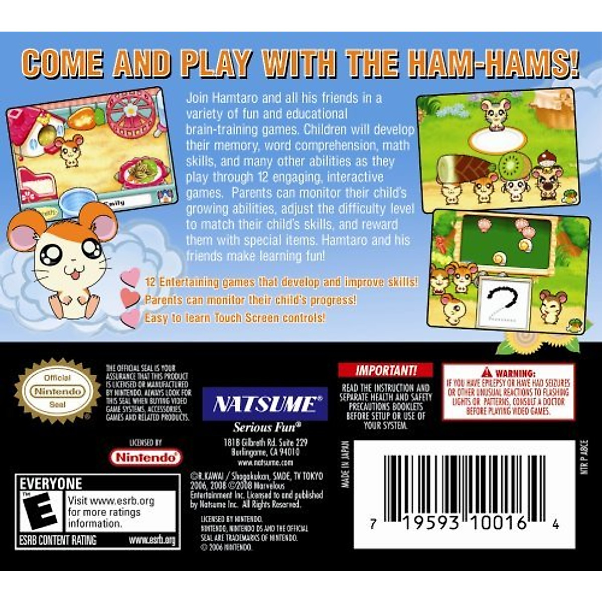Hi! Hamtaro: Ham-Ham Challenge - Nintendo DS