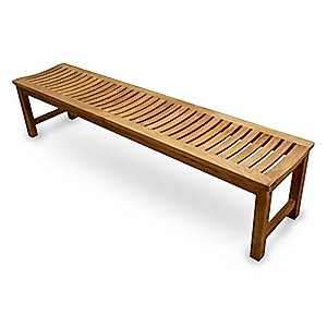Douglas Nance Classic 5' Teak Backless Bench