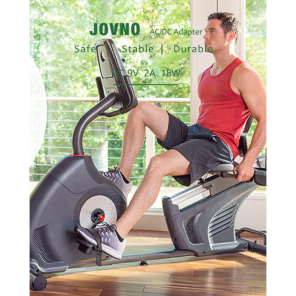 JOVNO 9V 2A Adapter for Schwinn 430 420 270 240 A10 A20 A40 Bike Exercise Elliptical Recumbent Upright Trainer, Crosley Cruiser Portable Turntable Record Player CR8005A I II III Series