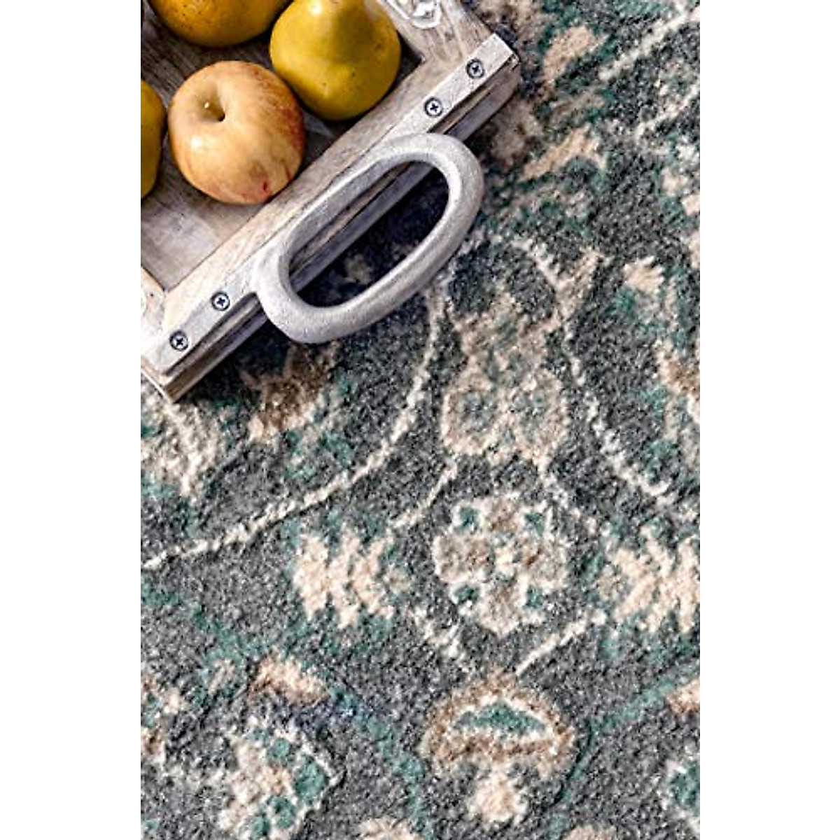 nuLOOM Manor Classic Floral Area Rug, 5' x 8', Grey