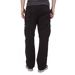 UNIONBAY mens Survivor Iv Relaxed Fit Cargo - Reg and Big Tall Sizes Casual Pants, Black, 54W x 30L US