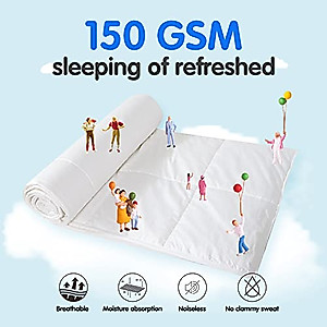 YOUR MOON Luxurious Lightweight Wool Comforter Queen Size, Lightweight Summer Comforter/Duvet Insert, 100% Natural Australian Wool Filled Comforter, Noiseless Cotton Cover