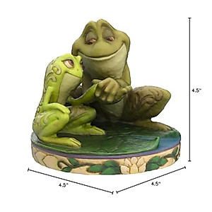 Enesco Disney Traditions Collection by Jim Shore The Princess and The Frog Tiana and Naveen Figurine- Resin Hand Crafted Painted Collectible Disney Figurines Decorative Home Decor Statue, 4.5 Inch