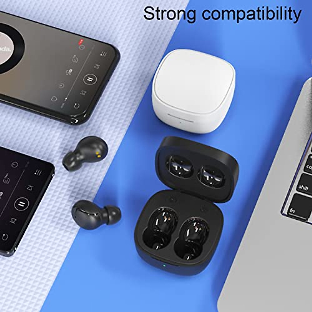True Wireless Bluetooth5.0 Earbuds,XY30 in-Ear Noise Reduction Earphones Premium Fidelity Stereo Sound Headset E-Sports Game Earbuds for Running