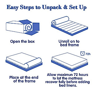 Dkelincs Queen Mattress, 8 Inch Cooling Gel Memory Foam Mattress CertiPUR-US Certified Mattress Queen Size Medium Firm Feel Mattresses for Cool Sleep, White