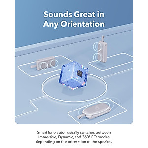 Soundcore Motion 300 Wireless Hi-Res Portable Speaker with BassUp, Bluetooth with SmartTune Technology, 30W Stereo Sound, 13H Playback, and IPX7 Waterproof, for Backyard, Camping, and Hiking