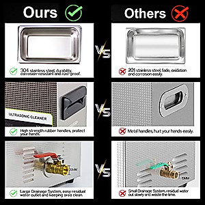 ONEZILI Ultrasonic Cleaner 20L, 40KHz Professional 480W Lab Ultrasonic Cleaner with Heater Timer for Parts Carburetor Dental Instrument Circuit Board Fuel Injector Brass Motor Repair Tools