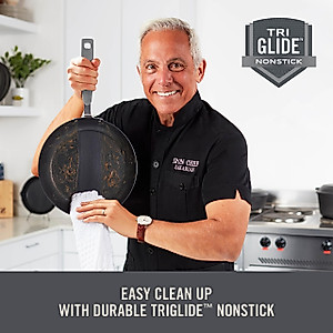 Zakarian by Dash TruPro Nonstick Stainless Steel 8" + 10" Fry Pan Set- Grey