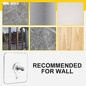 Drill Free Adhesive Hooks, 2024 New Model Wall Hooks, Wall Hooks for Hanging, Nailless Wall Hangers, Waterproof, Rust-Proof and Oil-Proof Nailless Wall Hangers, Wall Hooks for Home, Office (6pc)