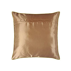 Craftbot Embroidered Indian Throw Pillow Covers - Navy Blue Accent Pillows 16x16 Inches - 1 Piece - NO Insert Included