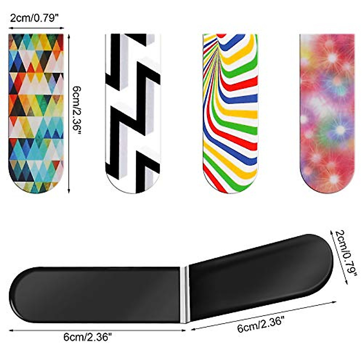 MWOOT 30 Pieces Optical Magnetic Bookmark,Assorted Magnet Book Markers Set,Colorful Magnetic Page Clips Markers for Students Teachers School Home Office Reading Supplies,30 Styles