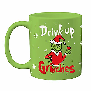 Arsemica Funny Christmas Mug, Novelty Christmas Coffee Mug, 11oz Ceramic Holiday Drinking Cup, Christmas Party Cups for Table Decorations, Xmas White Elephant Gifts for Women Men Coworkers