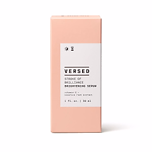 Versed Stroke of Brilliance Brightening Serum - Discoloration Correcting Serum with Vitamin C + Licorice Root to Even Skin Tone - Firming, Hydrating, and Strengthening Skin Care - Vegan (1 fl oz)