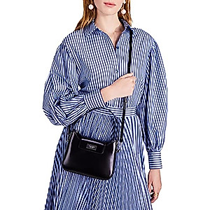 Kate Spade New York Sam Icon Spazzolato Leather Mini Hobo Bag Black One Size