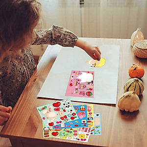 48 Sheets Valentines Stickers for Kids Make Your Own Valentines Sticker Sheets Home Classroom Party Favor Art Craft School Rewards