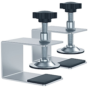 2 Pcs Drawer Front Installation Clamps, Zinc Drawer Fixing Clips, Adjustable Stable Furniture Woodworking Jig for Carpenter Household Tables Desks Mount (2 Pcs)