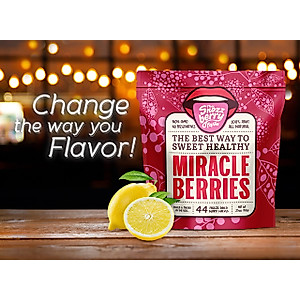 Miracle Berries by Snozzberry Farm | 44 berry halves | Freeze-dried, Grown in the USA | Turn Sour Sweet | Best Value In The Marketplace