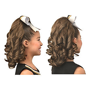 Girly Curls Curly Cheerleader 16" Hairpiece for Cheer and Dance (Cutie)