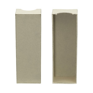 Household Essentials Cream Narrow Deep Drawer Organizer Boxes for Storage | 2pc Set