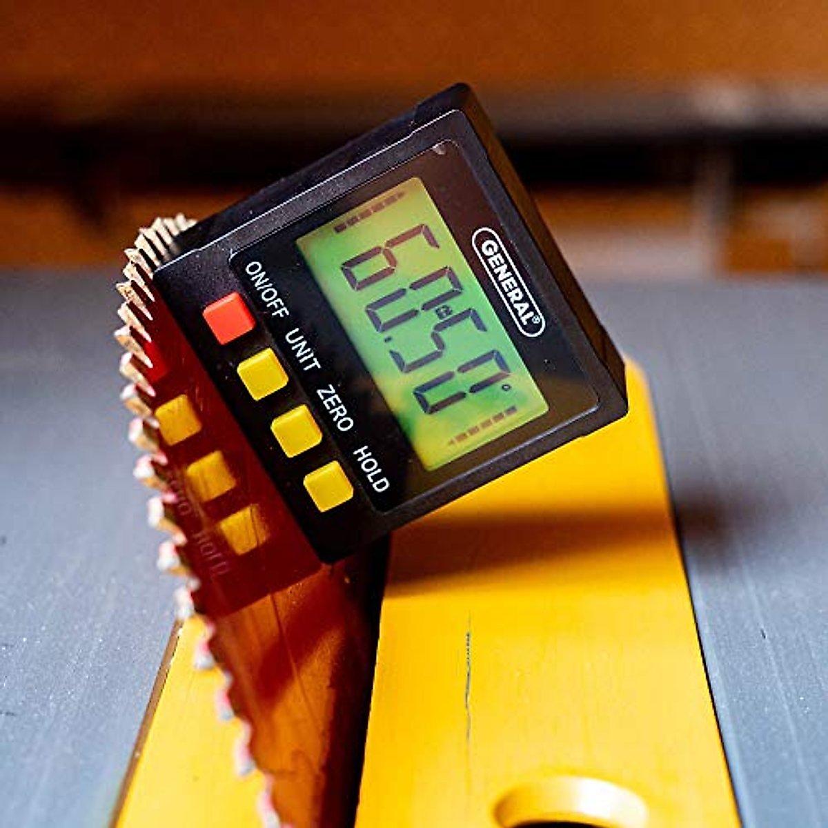General Tools Backlit Digital Bevel Box #824X Angle Finder, Large Backlit LCD, Rotating Display, Magnetic Base