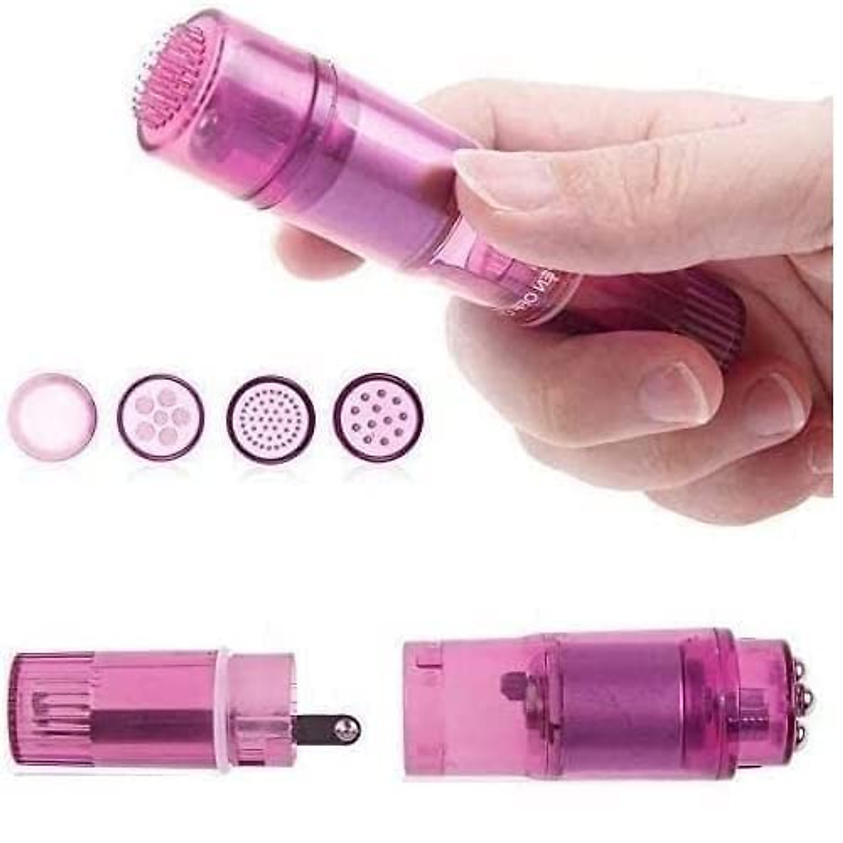 Finever Power Massagers Tool Electric Foot Neck Back Hand Leg Arm Shoulder Massage Aches Sports Recovery for Women (Pink Big and Pocket Massager)