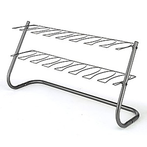 Whitmor 6905-5739 Gunmetal 4-Pair Boot Stand