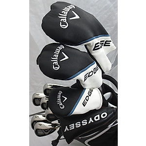 Mens Callaway Golf Set Driver, Wood, Hybrid, Irons, Putter, Bag Right Handed Stiff Flex