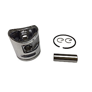 EngineRun 42MM Piston & Piston Ring Kit Compatible With Husqvarna 445 445E 450 450E Jonsered 2245 Parts Chainsaw Replacement Part Fits for OEM 544088403 544 08 84-03