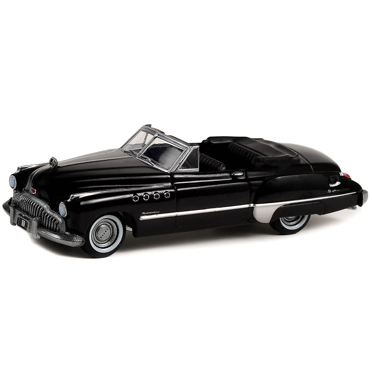 1949 Roadmaster Convertible Black Metallic Black Bandit Series 27 1/64 Diecast Model Car by Greenlight 28110 A