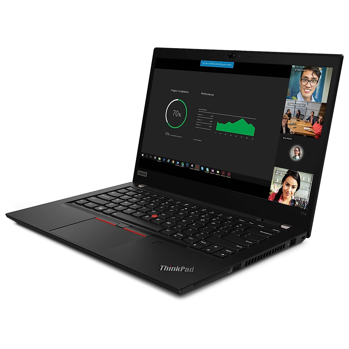 Lenovo ThinkPad T14 Gen 2 14" FHD 300nits Business Laptop, Intel Quad-Core i5-1135G7 (Beat i7-1065G7), 24GB DDR4 RAM, 1TB PCIe SSD, WiFi6, BT5.2, Backlit Keyboard, Windows 10 Pro, Conference Speaker