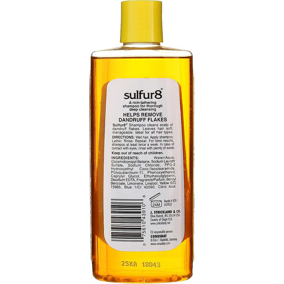 Sulfur-8 Shampoo Deep Cleaning 7.5 Ounce (221ml) (3 Pack)