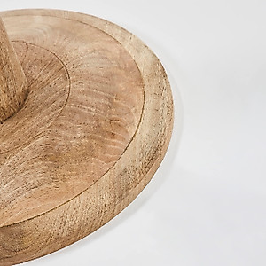 SAFAVIEH Lighting Collection Brodie Farmhouse Coastal Natural Wood 60-inch Floor Lamp (LED Bulb Included)