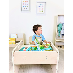 Montessori Table and Chair Set - Papaya Set