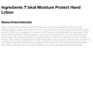 T'zikal Moisture Protect Hand Lotion (travel size) with Ojon Oil - for Itchy Hands and Dry Cracked Hands - Paraben Free Moisturizing Lavender Scented Mini Hand Lotion for Dry Hands & Sensitive Hands.