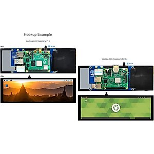 waveshare 7.9inch HDMI LCD 400x1280 Capacitive Touch Screen IPS Screen Display 5-Points Toughened Glass Driver Free for Raspberry Pi 4B/3B+/3B/2B/Zero/Zero 2 W/2 WH and Jetson Nano Windows 10/8.1/8/7