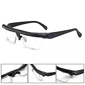 Aocate Dial Adjustable Glasses Variable Focus For Reading Distance Vision Eyeglasses