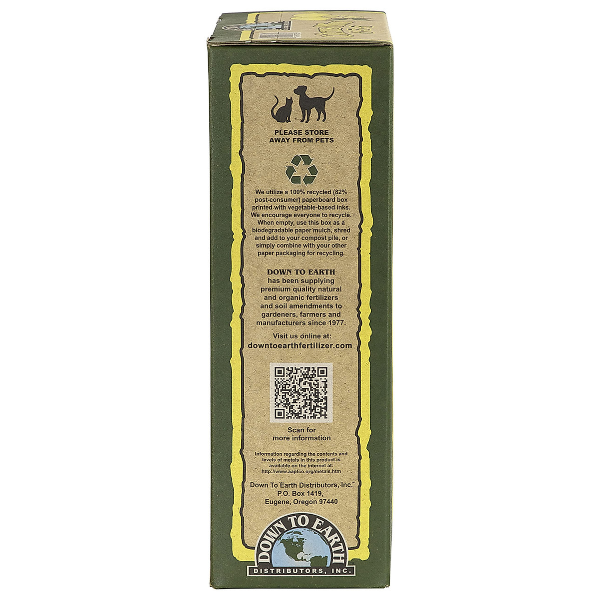 Down to Earth All Natural Fertilizers Organic Citrus Mix 6-3-3, 5 lb Box Fertilizer for Lemons, Limes, Oranges Citrus Trees