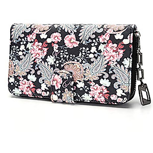 TAN.TOMI Womens Wallets, RFID Blocking Wallet for Women made of smooth and soft Vegan Leather, RFID Wallet Women