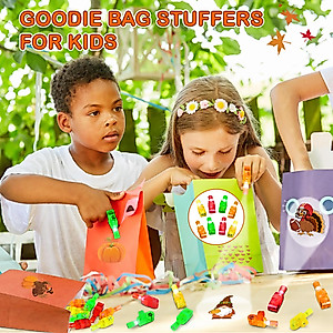 Fall Thanksgiving Party Favors, 32 Pcs Finger Lights for Kids Pumpkin Turkey Light Up Toys Bulk Fall Festival Prizes Treats Goodie Bag Stuffers Pinata Fillers Thanksgiving Party Decorations Supplies