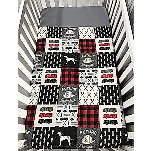 Baby Boy Nursery Set , Baby , Firefighter , Fire Truck , Fire Fighter, Baby Bedding , Crib Bedding , Babylooms