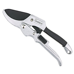 gonicc 8" Professional SK-5 Steel Blade Sharp Anvil Pruning Shears (GPPS-1001),Less effort. Pruning Scissors, Bonsai Cutters