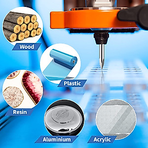 12 Pieces CNC Router V Bits, 1/8" Shank 3 Edge Pyramid Engraving Bits, 0.1 mm Tip 15/20/ 30/45/ 60/90 Degrees Wood Carving Tools