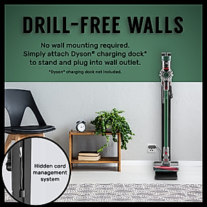 TechOrbits Docking Station Organizer - Vacuum Stand and Attachment Holder, Compatible with Cordless Dyson Vacuum Cleaner V12, V11, V10, V8 and V7 Models & Accessories