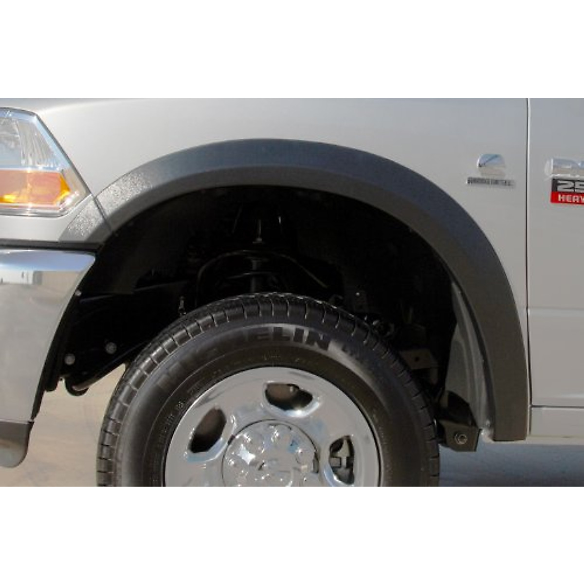 Lund SX205T Elite Series Black Sport Style Textured Front and Rear Fender Flare - 4 Piece