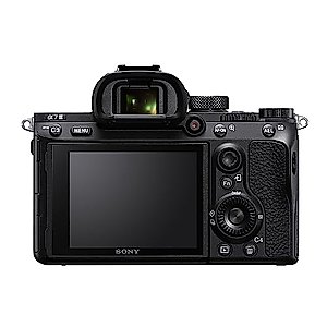 Sony Alpha A7 III E-Mount Interchangeable Lens Mirrorless Camera with Full Frame Sensor Bundle with Led Light Panel, Camera Bag, 128 GB Memory Card and Camera Accessories (6 Items)