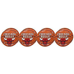Amscan Chicago Bulls Round Dessert Plates, 7" | Pack of 8, Multicolored