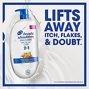 Head and Shoulders Dry Scalp Care with Almond Oil 2-in-1 Anti-Dandruff Paraben Free Shampoo + Conditioner 32.1 fl oz