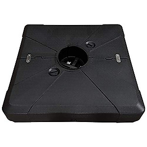 PURPLE LEAF Offset Patio Umbrella Base Sand/Water Filled Square, 32.2'' X 32.2''