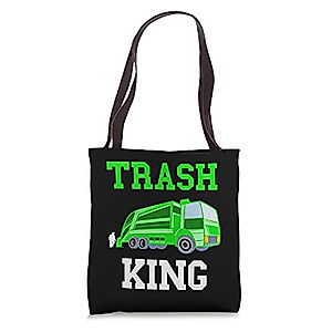 Trash King Garbage Truck Rubbish Recycling Trash Truck Tote Bag